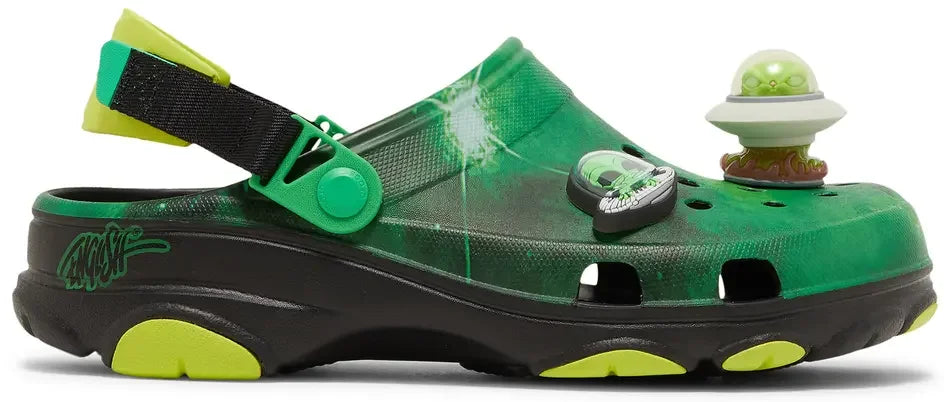 Crocs All-Terrain Clog Ron English Area 54 Green Galaxy