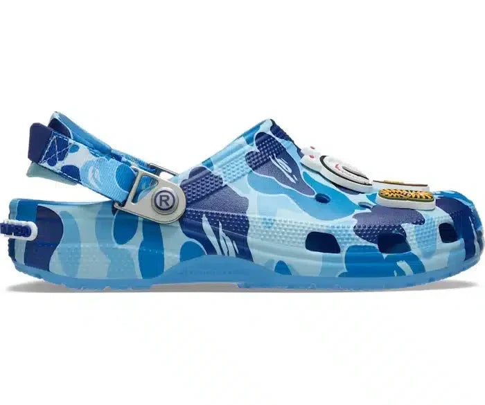 Crocs Classic Clog A Bathing Ape ABC Camo Blue