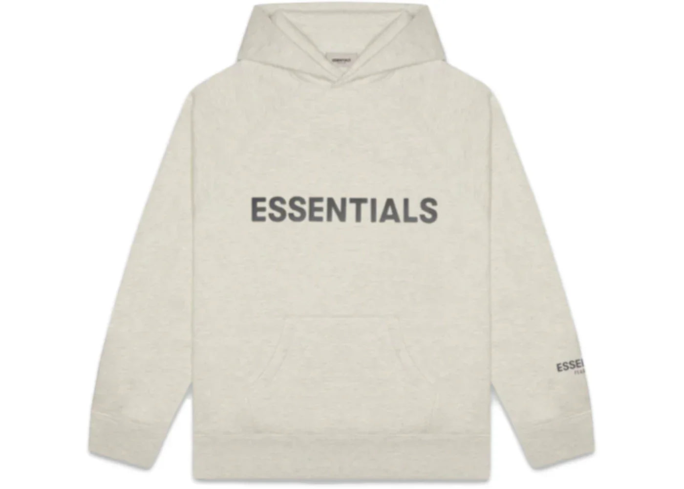 Fear of God Essentials 3D Silicon Applique Pullover Hoodie Oatmeal Hea