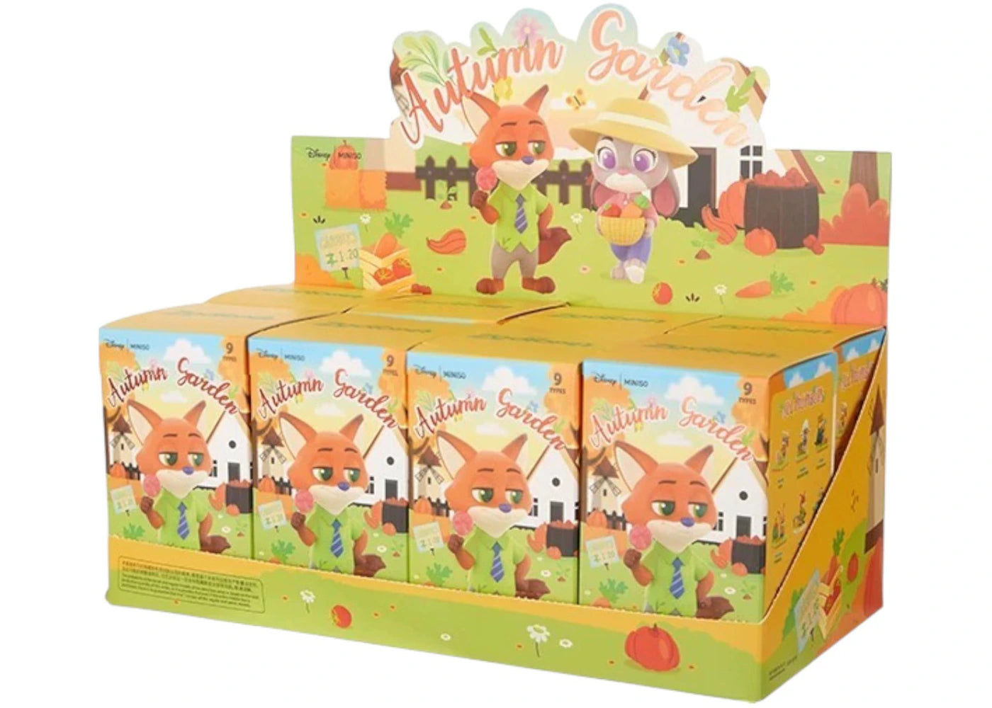 Miniso Top Toy Disney Zootopia Autumn Garden Series Figure Sealed Case
